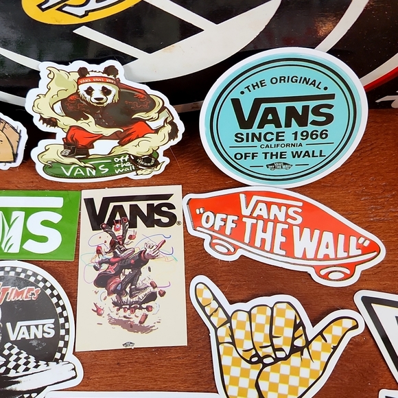 Vans | Other | Vans Skateboard Stickers 2 Pieces | Poshmark